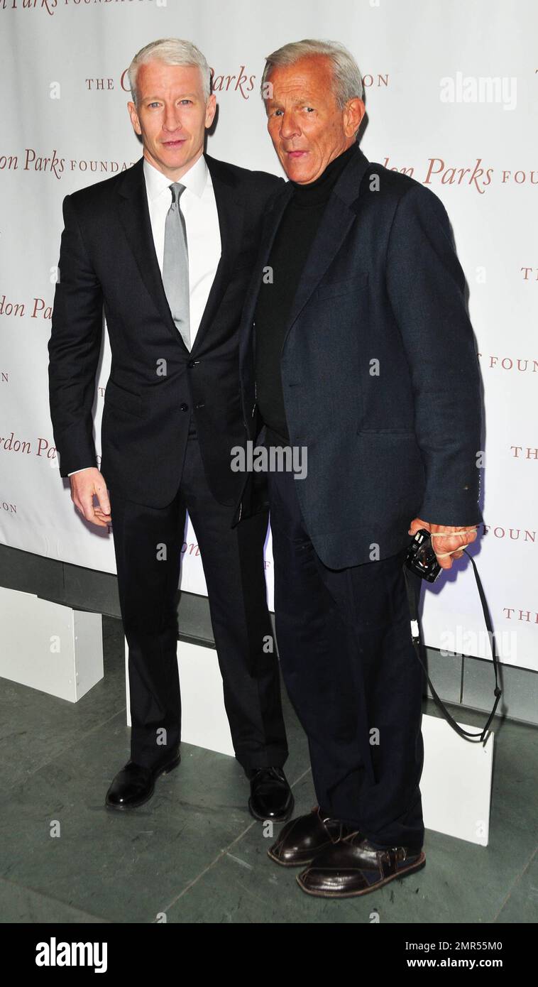 Anderson Cooper and Peter Beard at the Gordon Parks Foundation ...