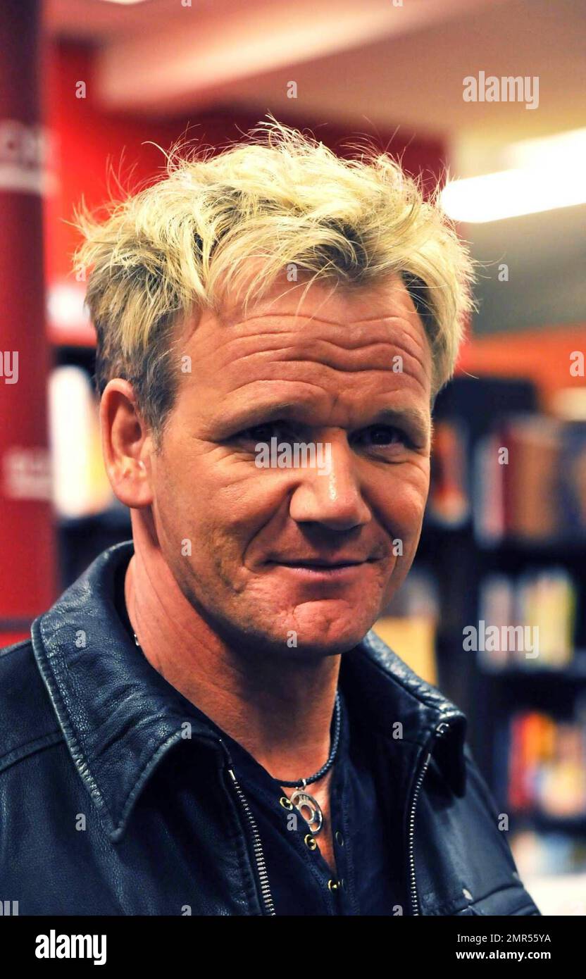 Gordon Ramsay makes an appearance at Borders in New York City to sign ...