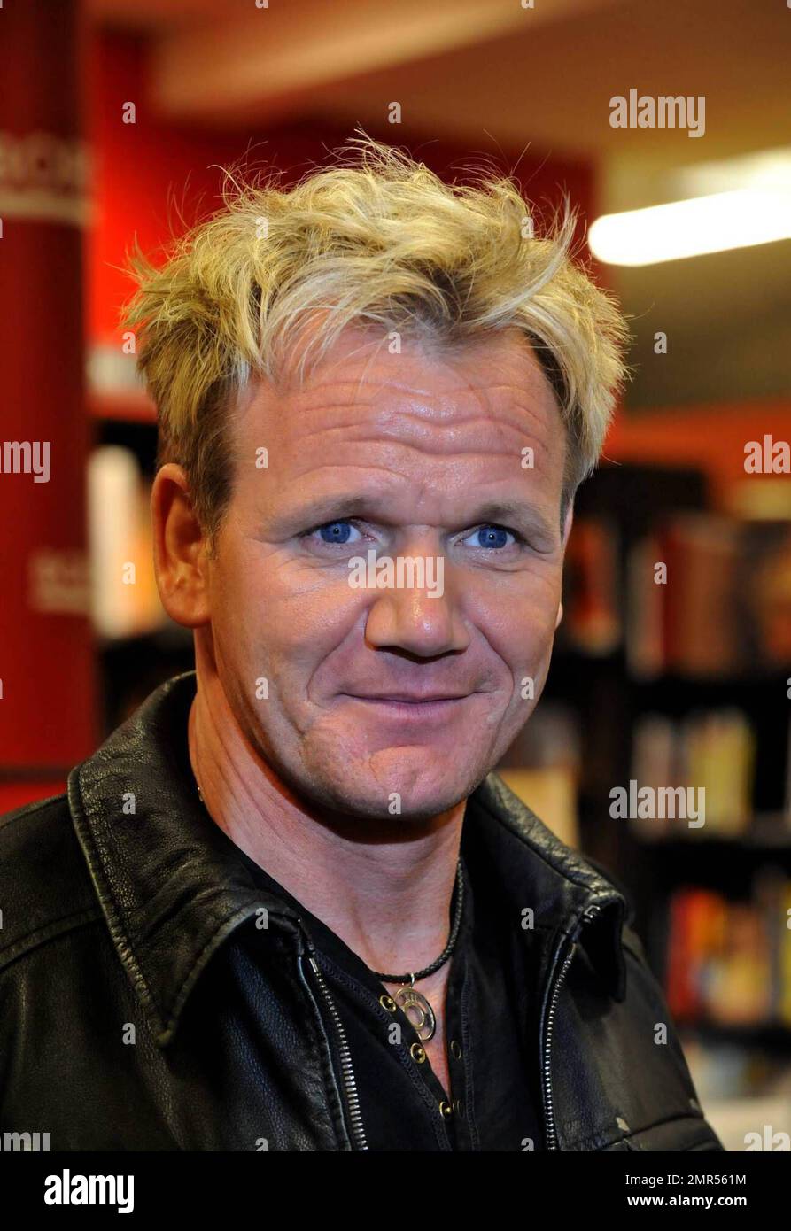 Gordon Ramsay makes an appearance at Borders in New York City to sign ...
