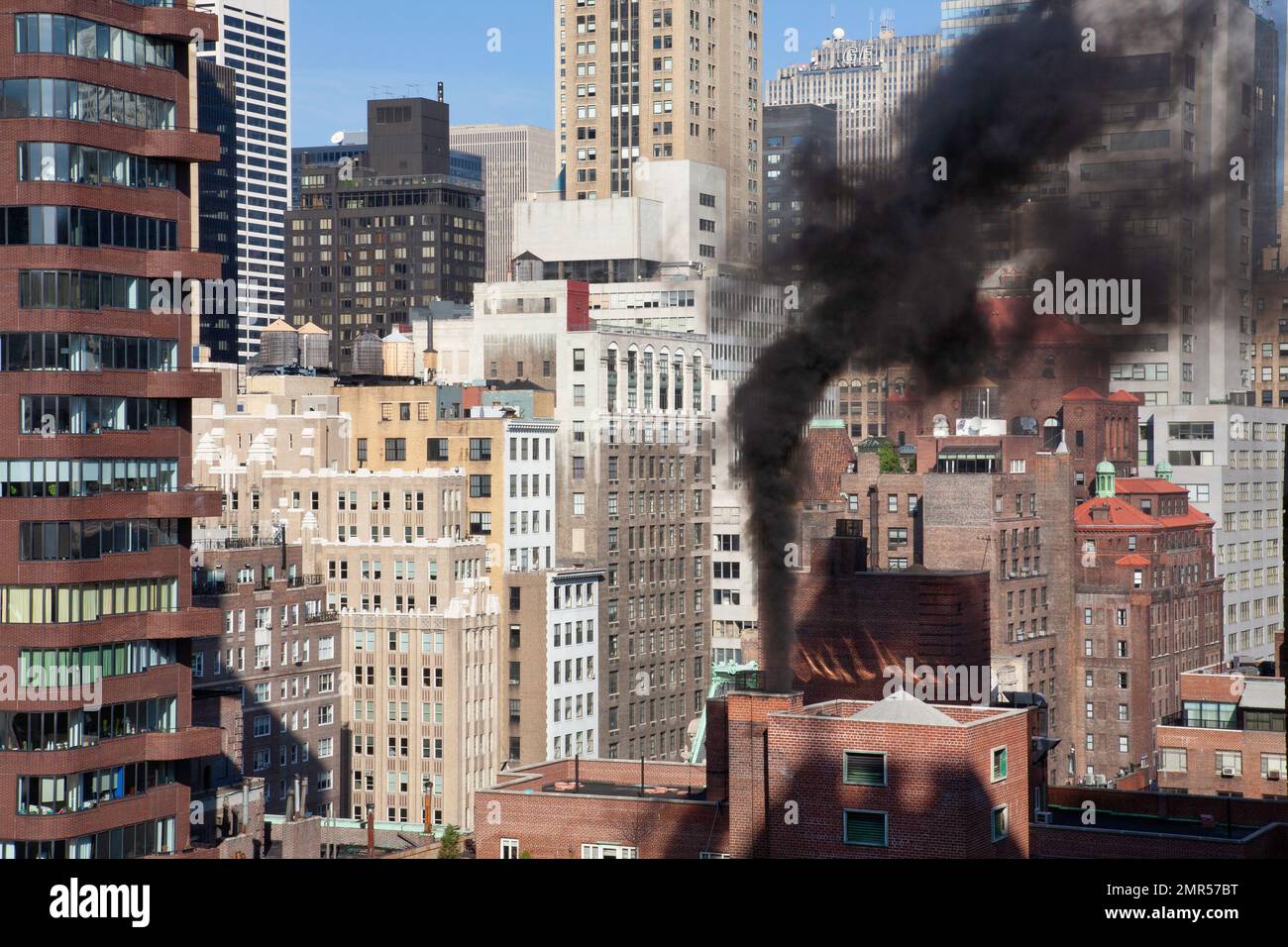Air Pollution is an environmental issue in New York City, USA 2011 ...