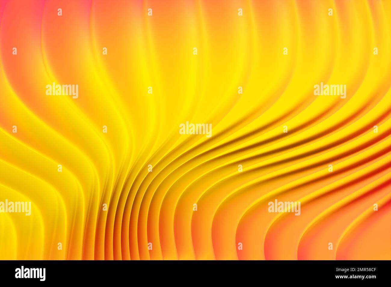 3d Illustration rows of yellow line .Geometric background, pattern ...