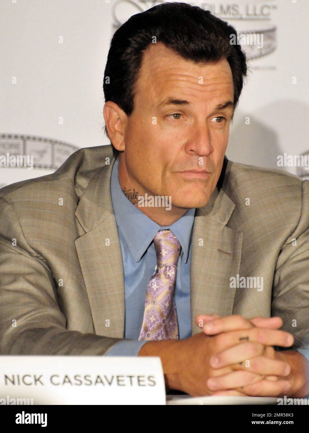 Nick Cassavetes at the Gotti press conference at the Sheraton New York ...