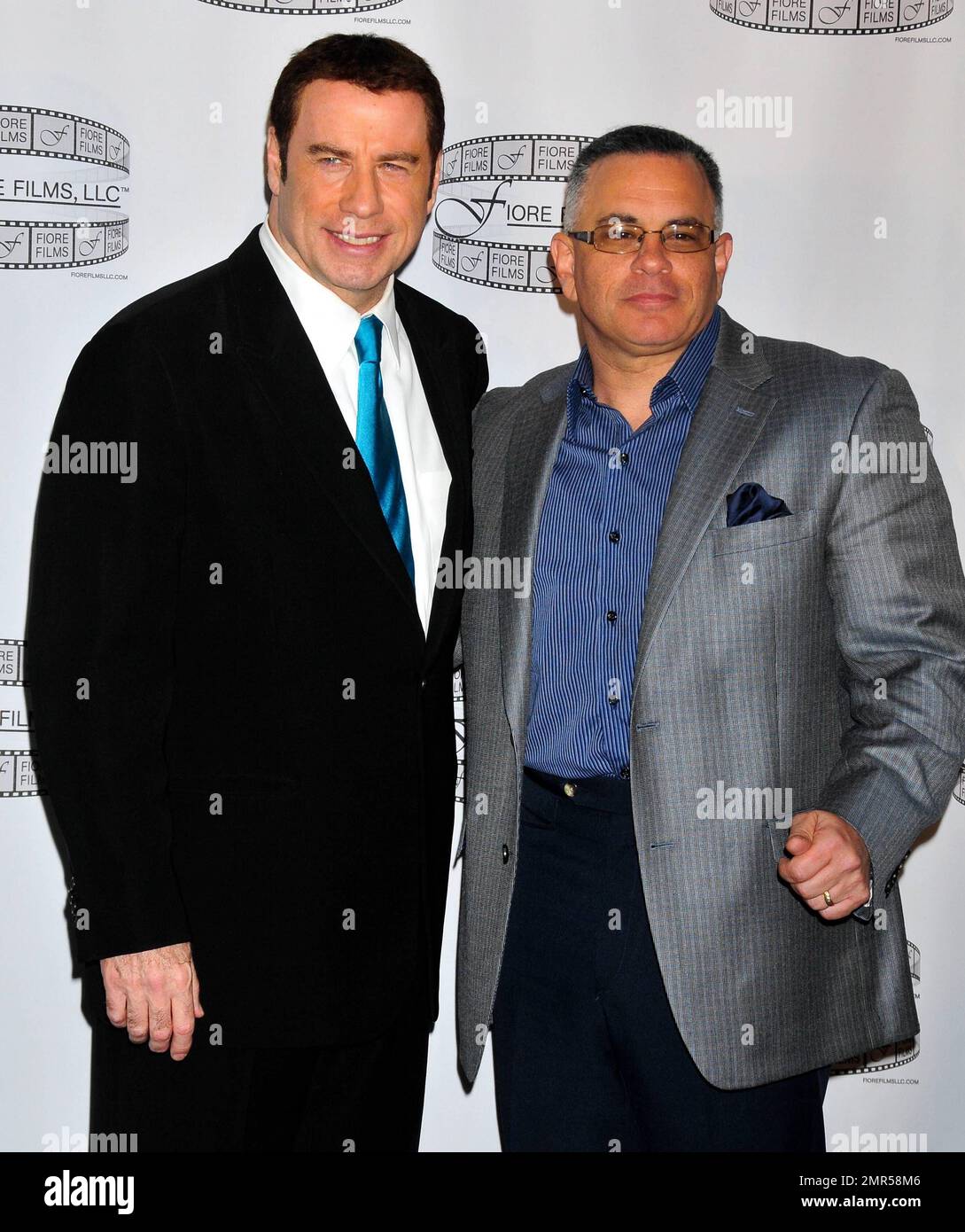John Travolta and John Gotti, Jr. at the Gotti press conference at the ...