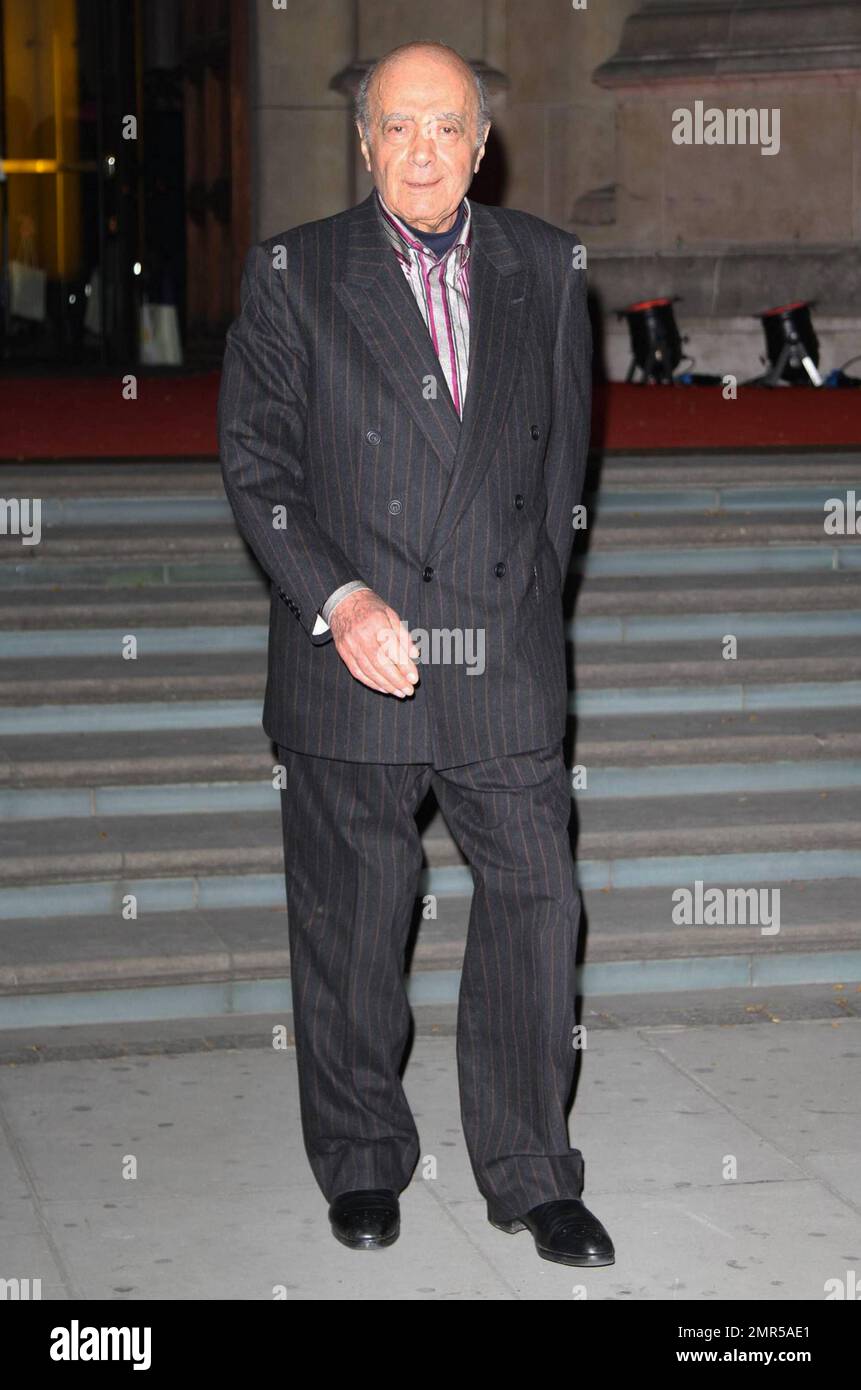 Mohamed Al-Fayed leaves the Victoria & Albert Museum after a private ...