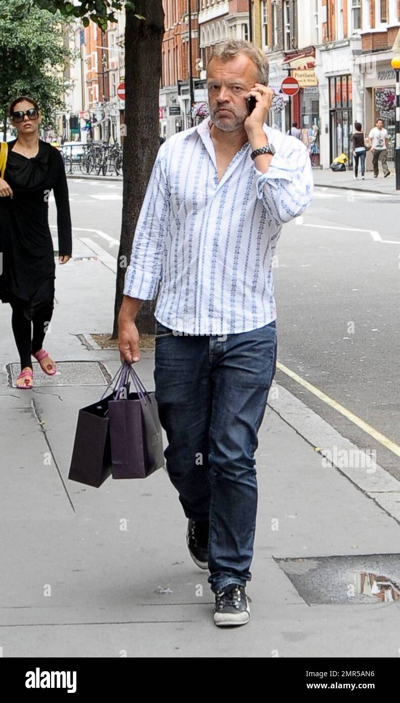 EXCLUSIVE!! TV presenter Graham Norton goes unshaven for a shopping ...