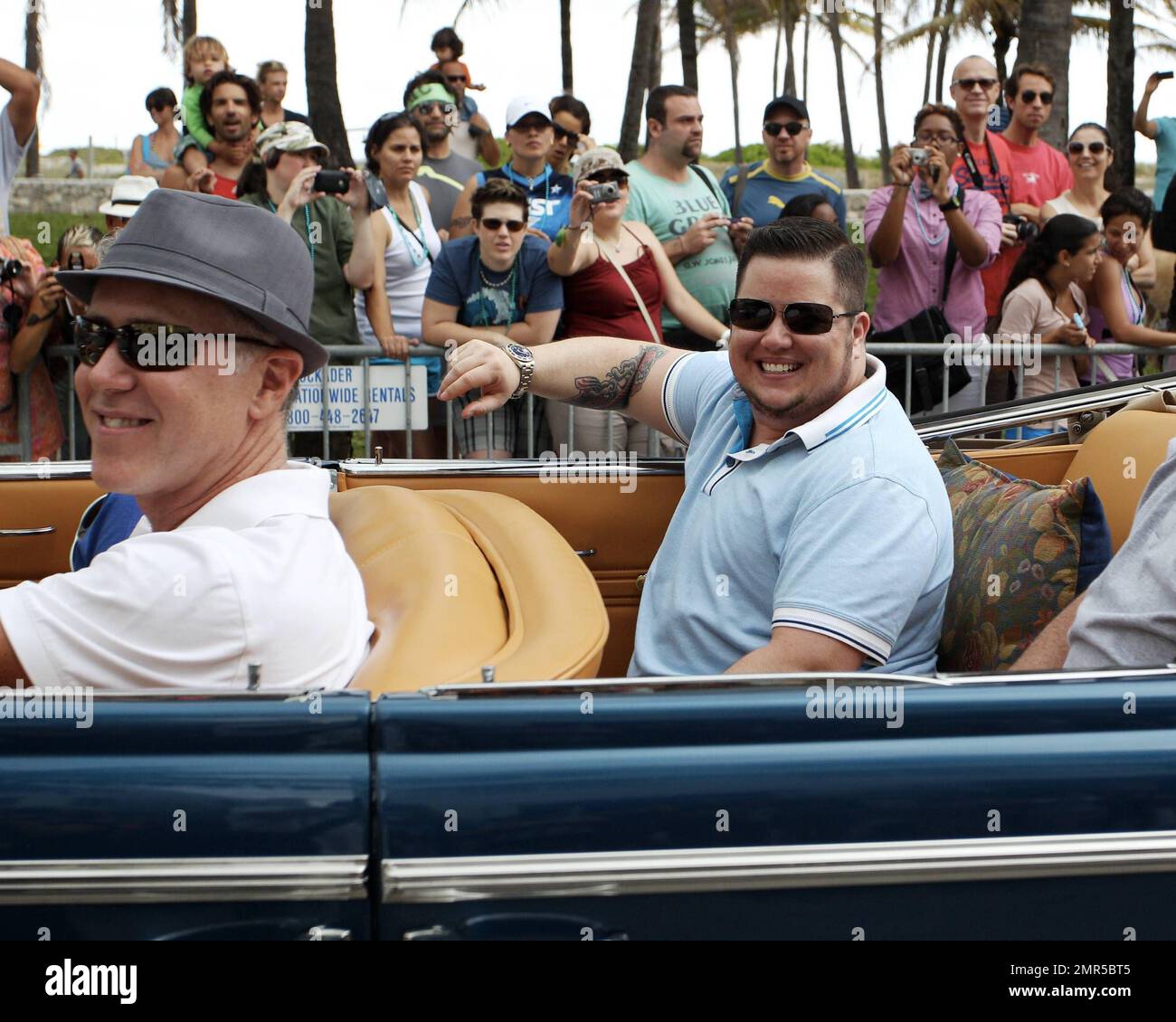 Grand Marshall Chaz Bono makes an appearance at the 2012 Miami Beach ...