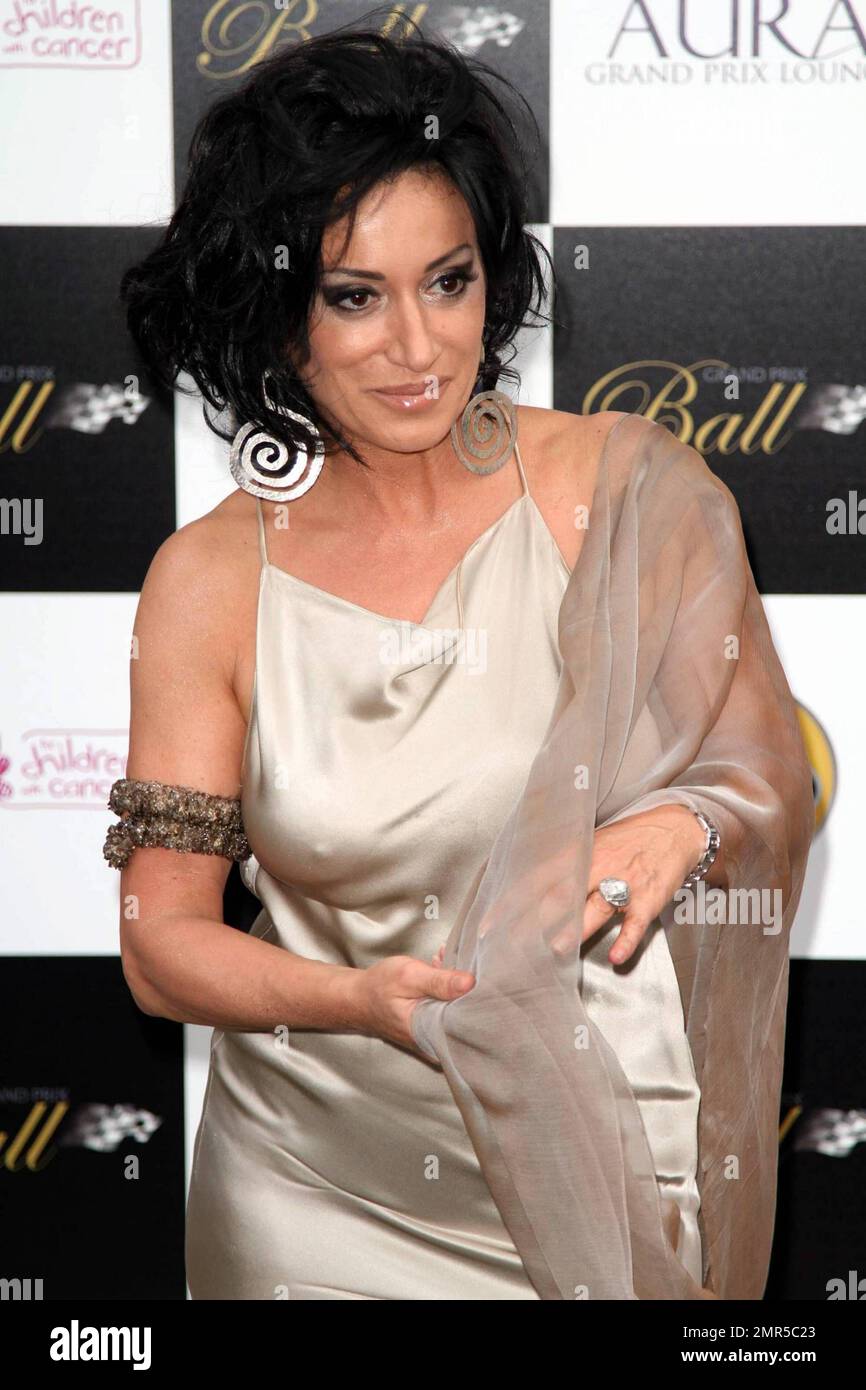 Nancy Dell'Olio at The Grand Prix Ball at The Hurlingham Club in London ...