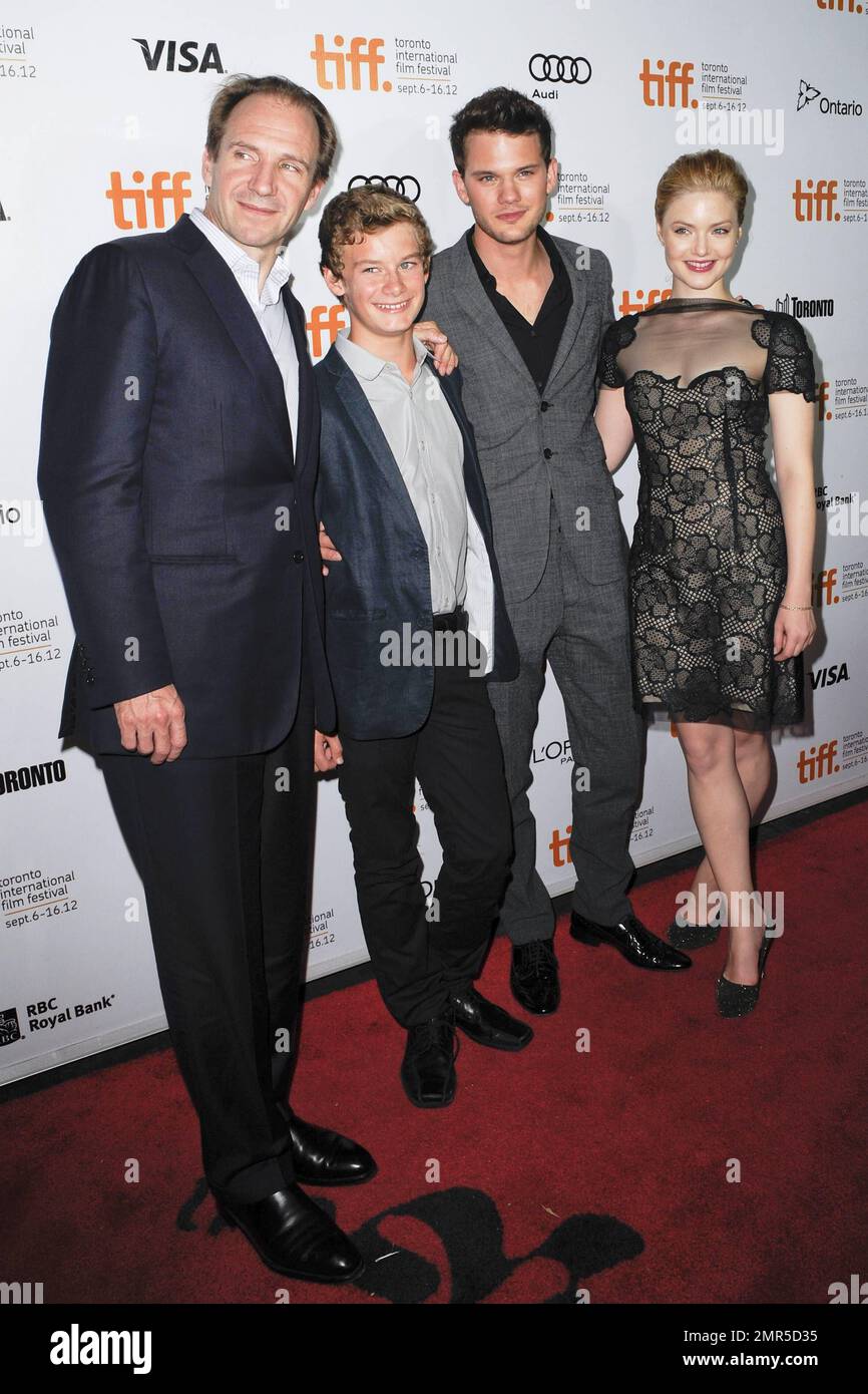 Ralph Fiennes, Toby Irvine, Jeremy Irvine and Holliday Grainger at the ...