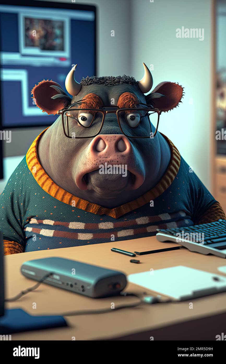 Office cow hi-res stock photography and images - Alamy