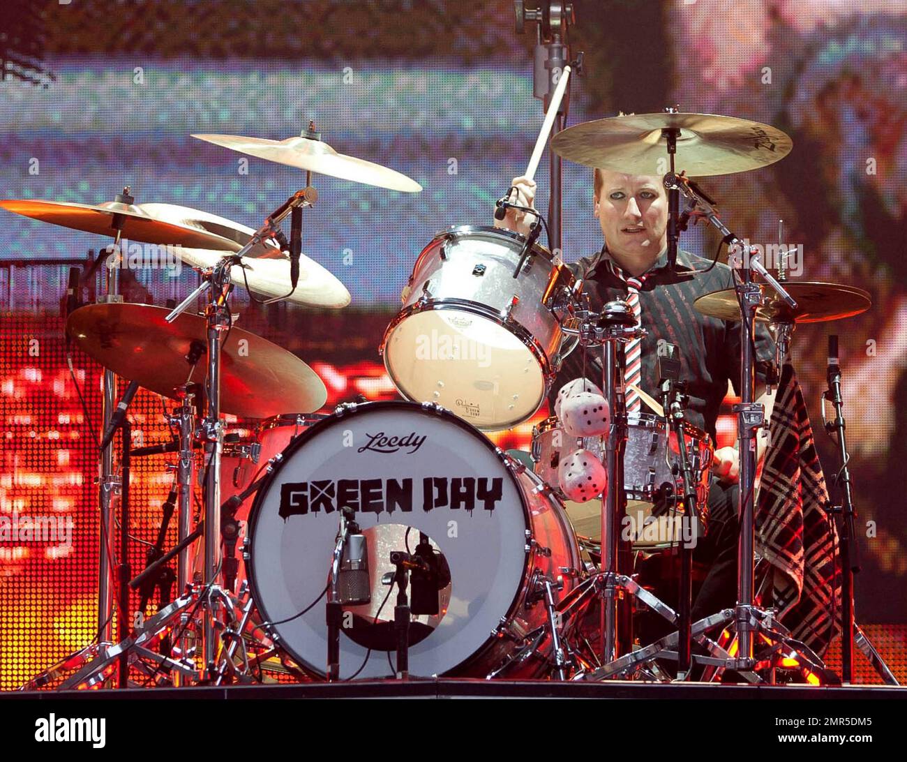TrŽ Cool of the punk rock band Green Day performs live at Wembley ...