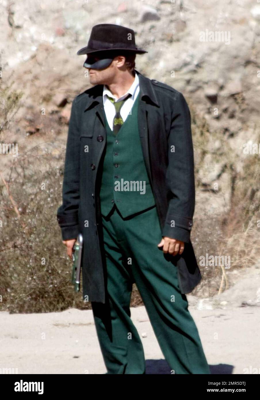 Actors, including Jay Chou who plays Kato, and stunt men film scenes ...