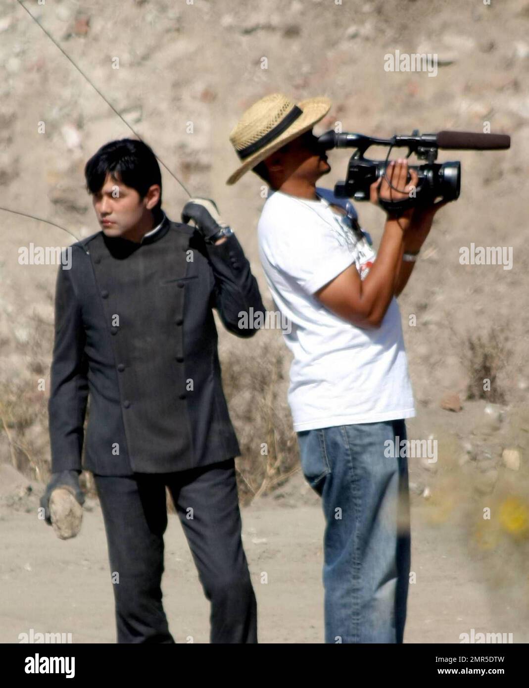 Actors, including Jay Chou who plays Kato, and stunt men film scenes ...