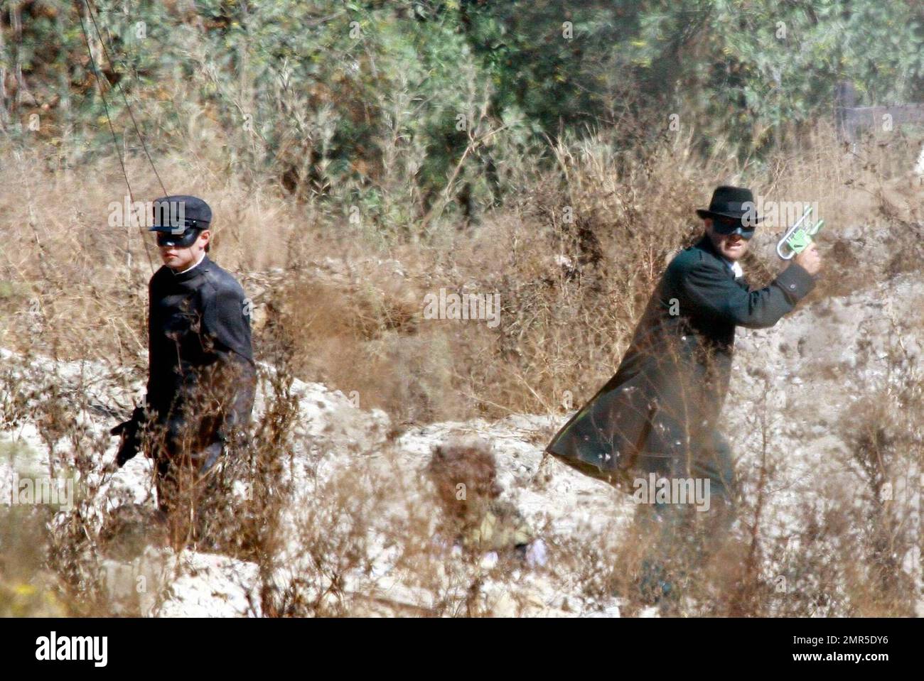 Actor Jay Chou, hooked up to wires for some high-flying action, films scenes for "The Green ...