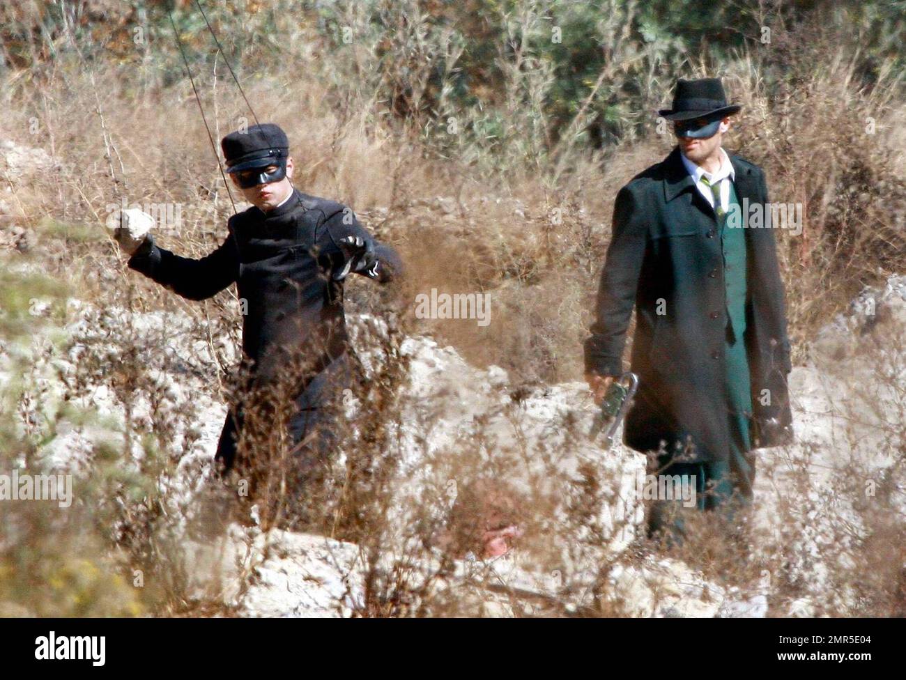 Actor Jay Chou, hooked up to wires for some high-flying action, films ...