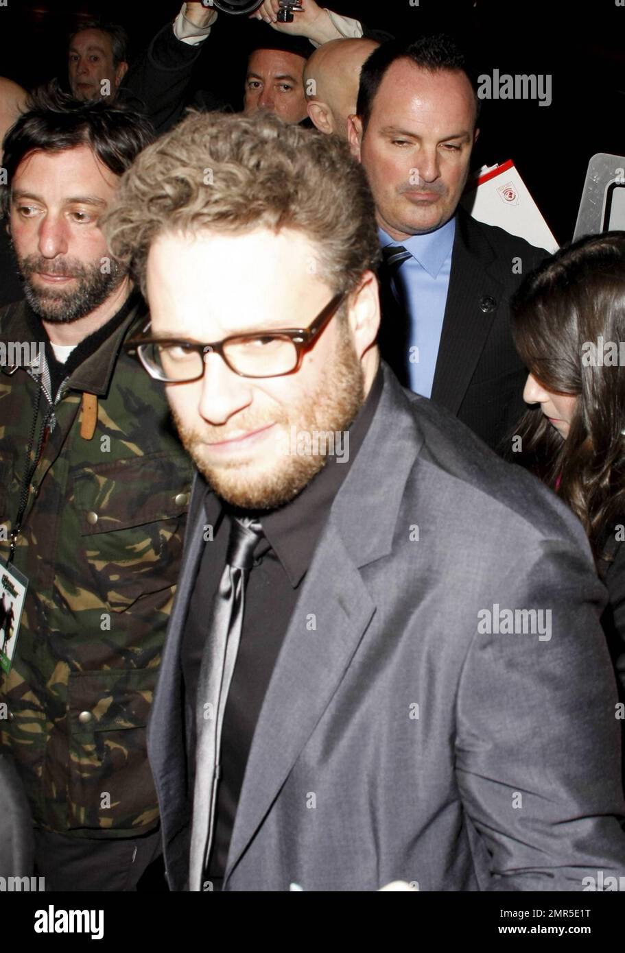Seth Rogen arrives at Columbia Pictures' "The Green Hornet" premiere at ...