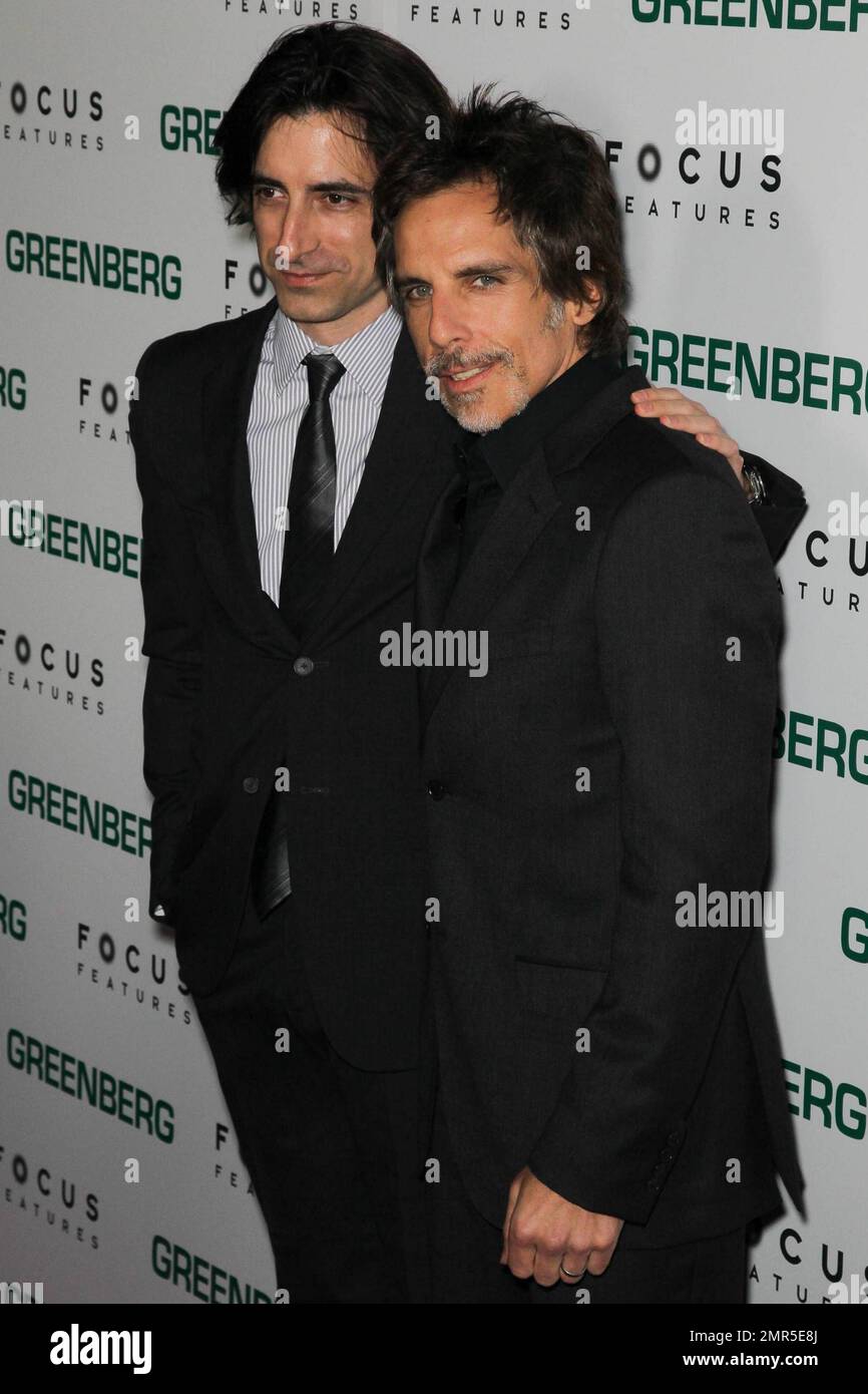 Noah Baumbach & Ben Stiller arrive to the Los Angeles premiere of ...