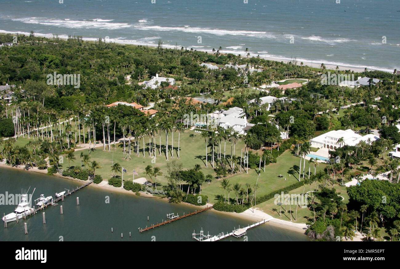 Aerial views of $22m luxury compound belonging to golf star Greg Norman ...
