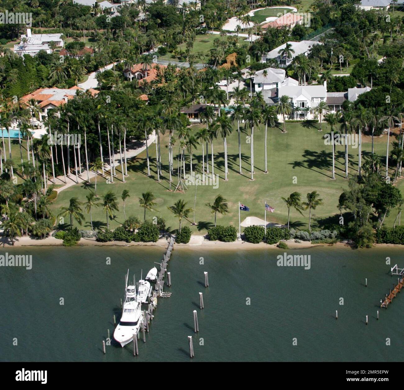 Aerial views of $22m luxury compound belonging to golf star Greg Norman ...