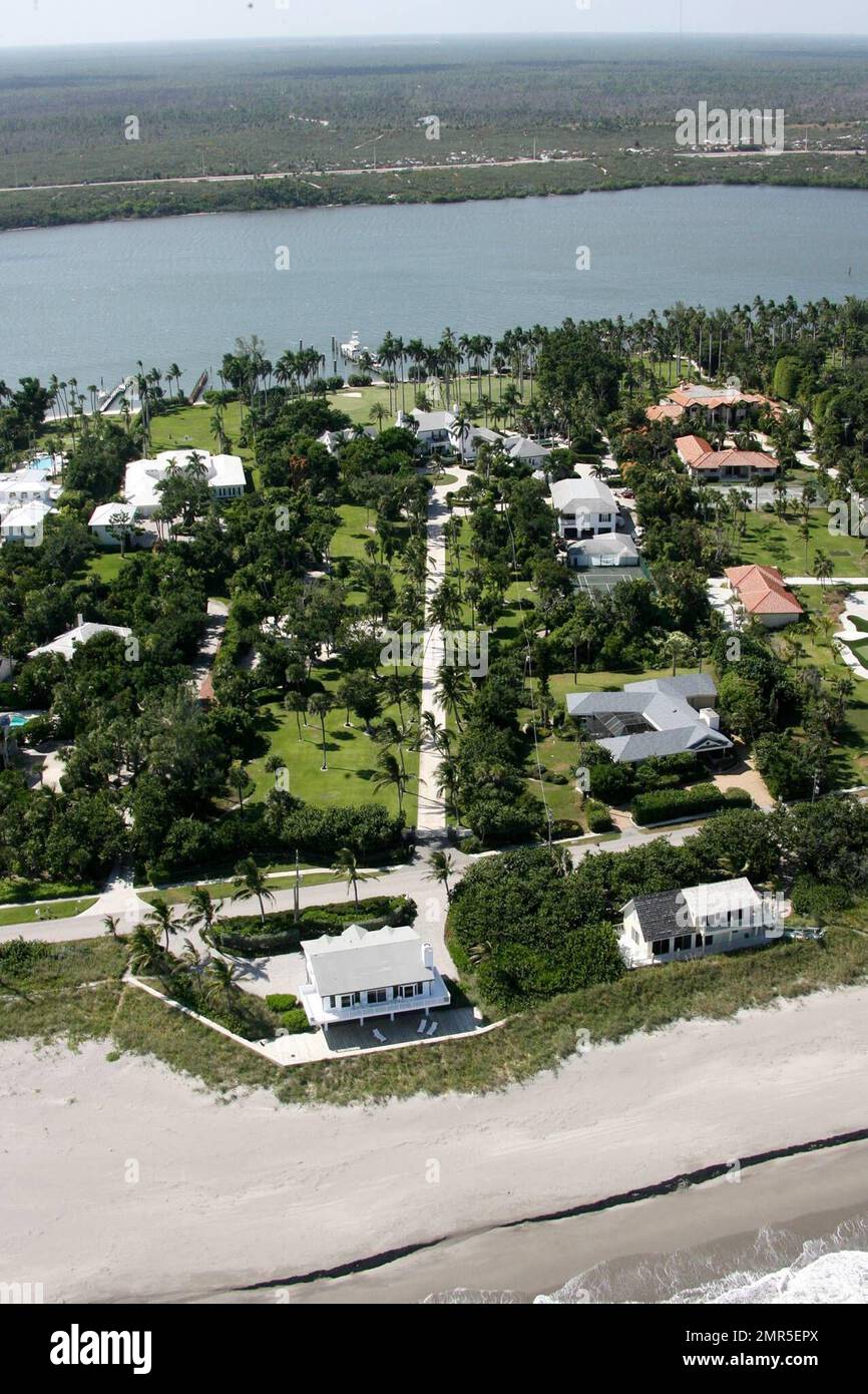 Aerial views of $22m luxury compound belonging to golf star Greg Norman ...