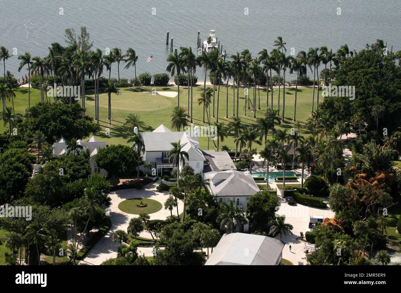 Aerial views of $22m luxury compound belonging to golf star Greg Norman ...