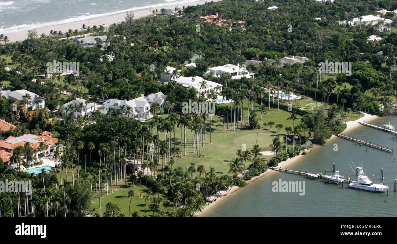 Aerial views of $22m luxury compound belonging to golf star Greg Norman ...
