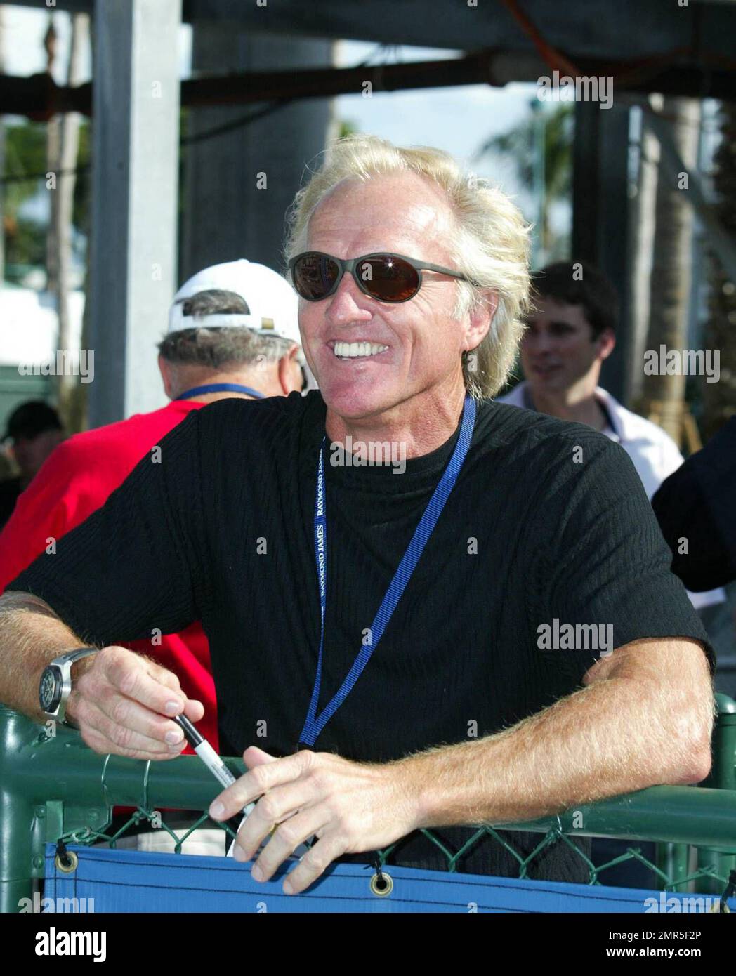 Greg Norman at The Chris Evert/Raymond James Pro-Celebrity Tennis ...