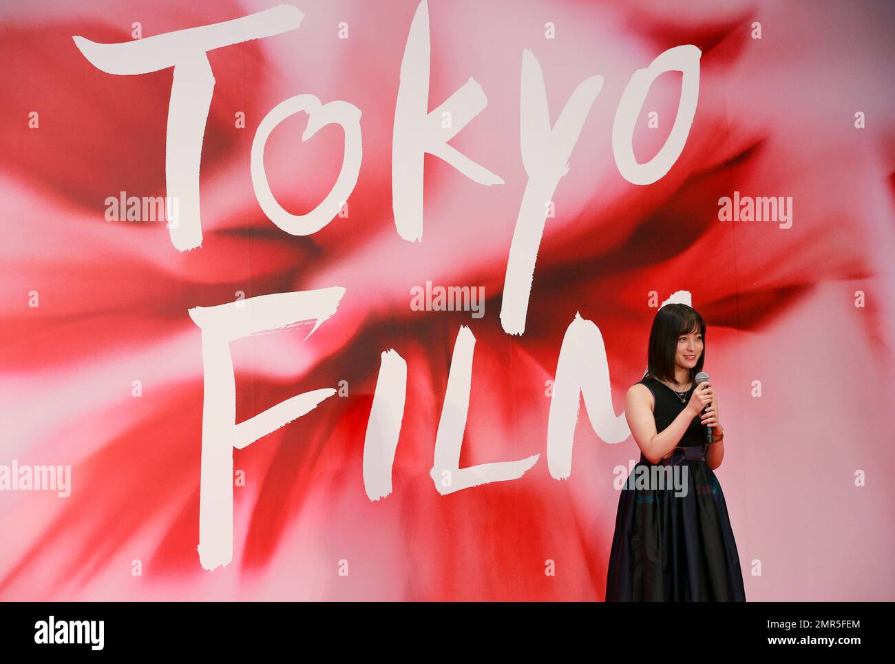 Tokyo Film festival Ambassador, actress Kanna Hashimoto speaks during ...