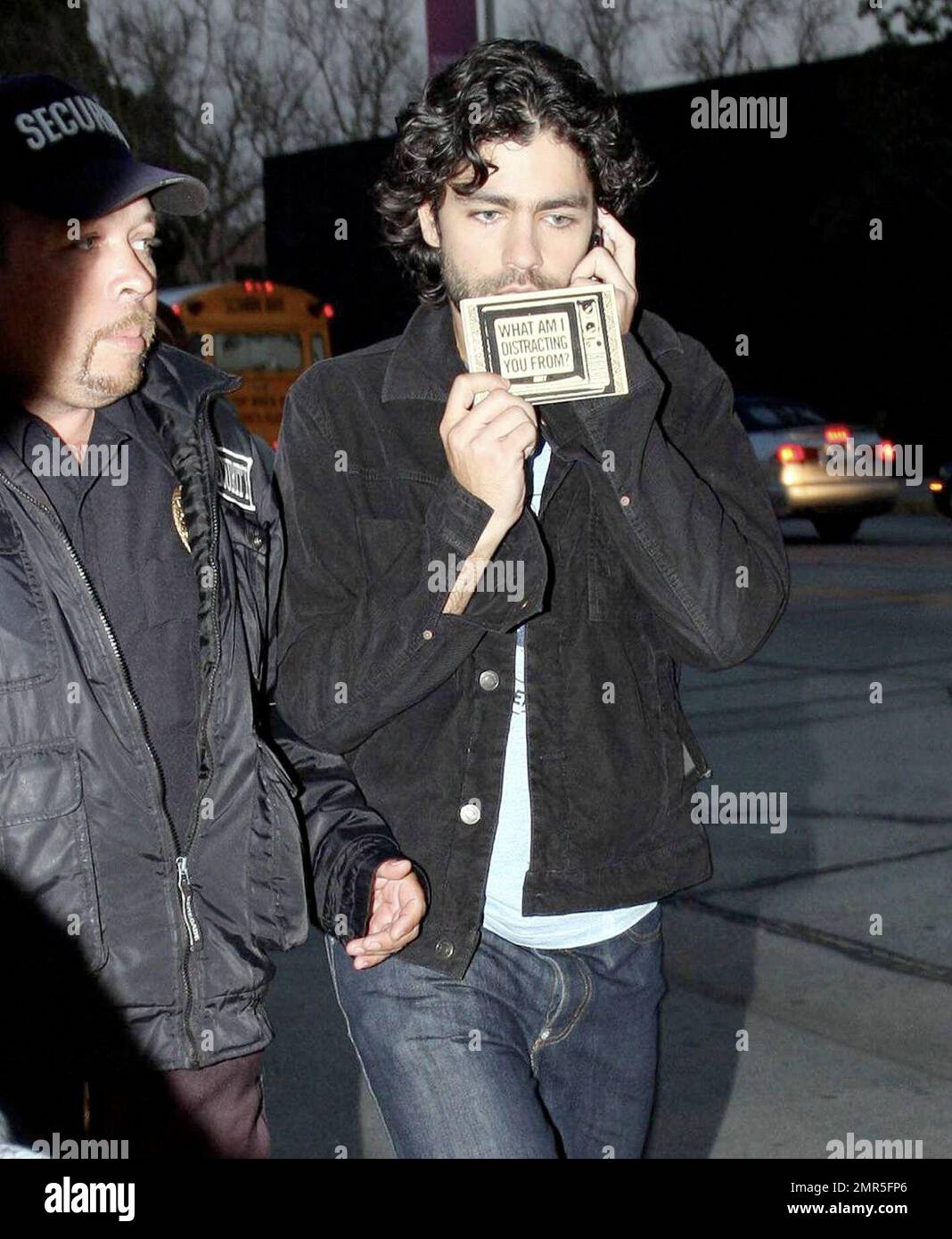 Adrian Grenier grabs some ice-cream in between takes on the set of ...