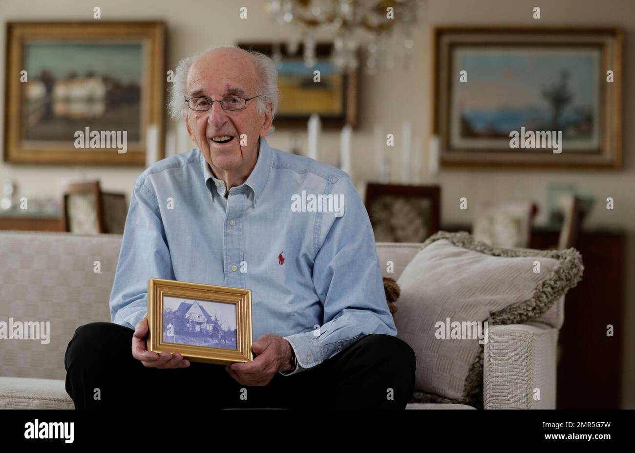 In this Friday, June 16, 2017 photo, Peter Hirschmann holds a ...