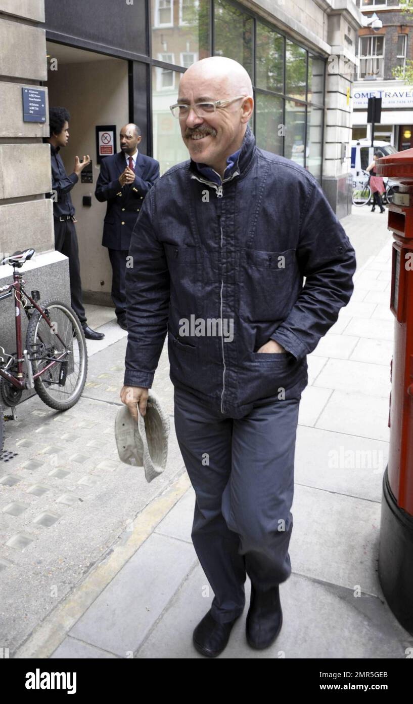 Comedian and actor Griff Rhys Jones sports a bald head at the BBC in ...