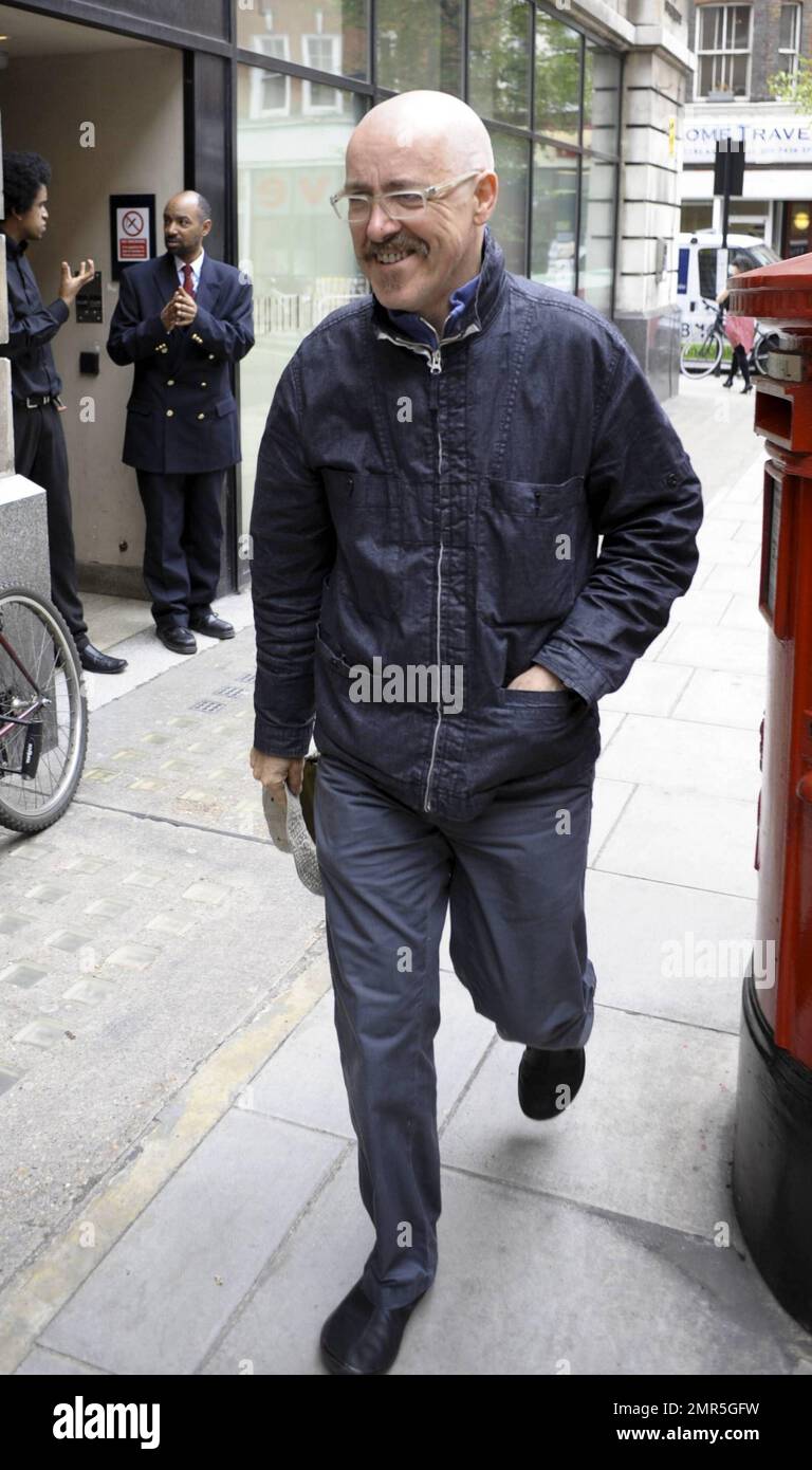 Comedian and actor Griff Rhys Jones sports a bald head at the BBC in ...