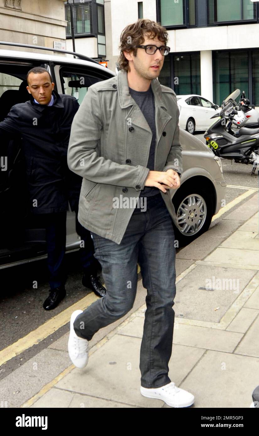 Crossover superstar Josh Groban arrives at BBC Radio 2. Josh just ...