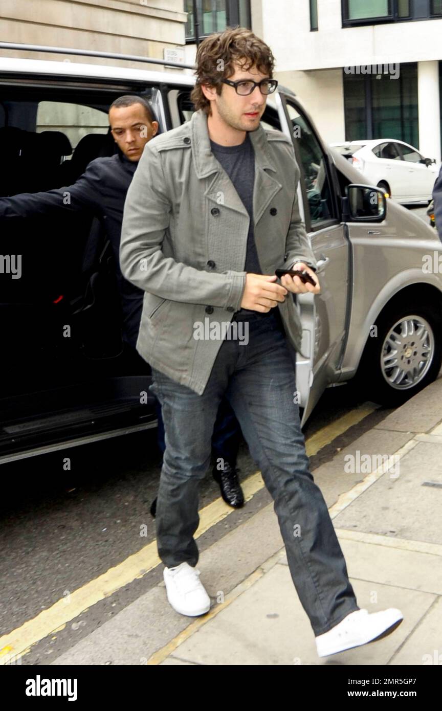 Crossover superstar Josh Groban arrives at BBC Radio 2. Josh just ...