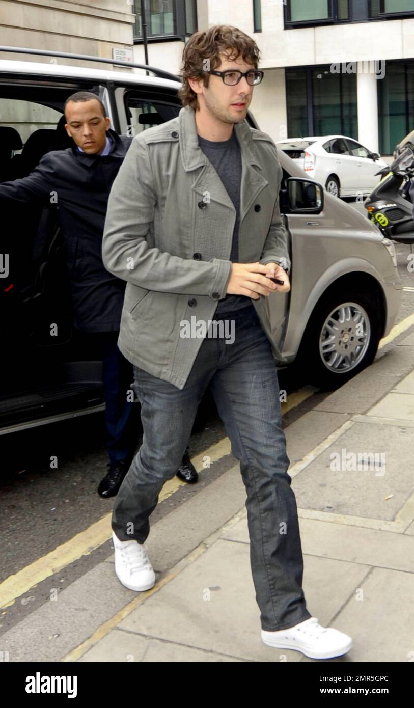 Crossover superstar Josh Groban arrives at BBC Radio 2. Josh just ...