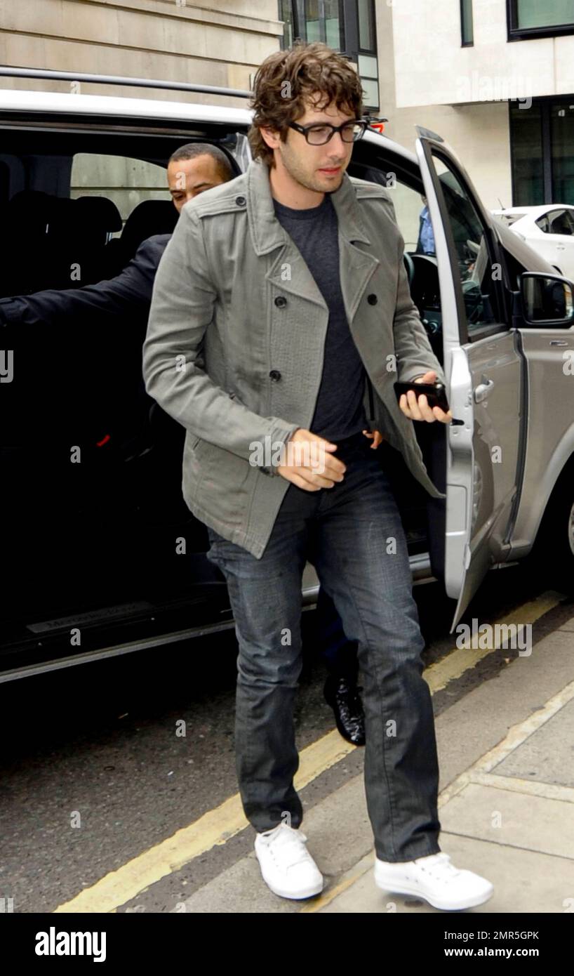 Crossover superstar Josh Groban arrives at BBC Radio 2. Josh just ...