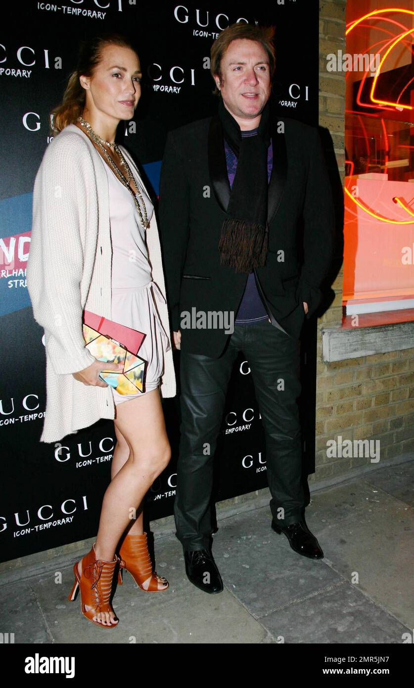 Yasmin and Simon Le Bon at the opening of Gucci pop-up shop Gucci Icon ...