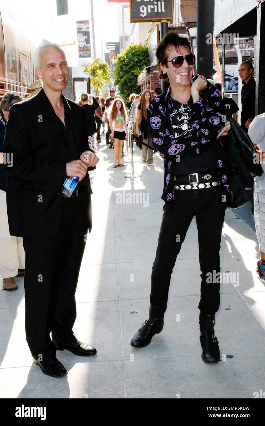 West Hollywood mayor John Heilman and Slim Jim Phantom at the official ...
