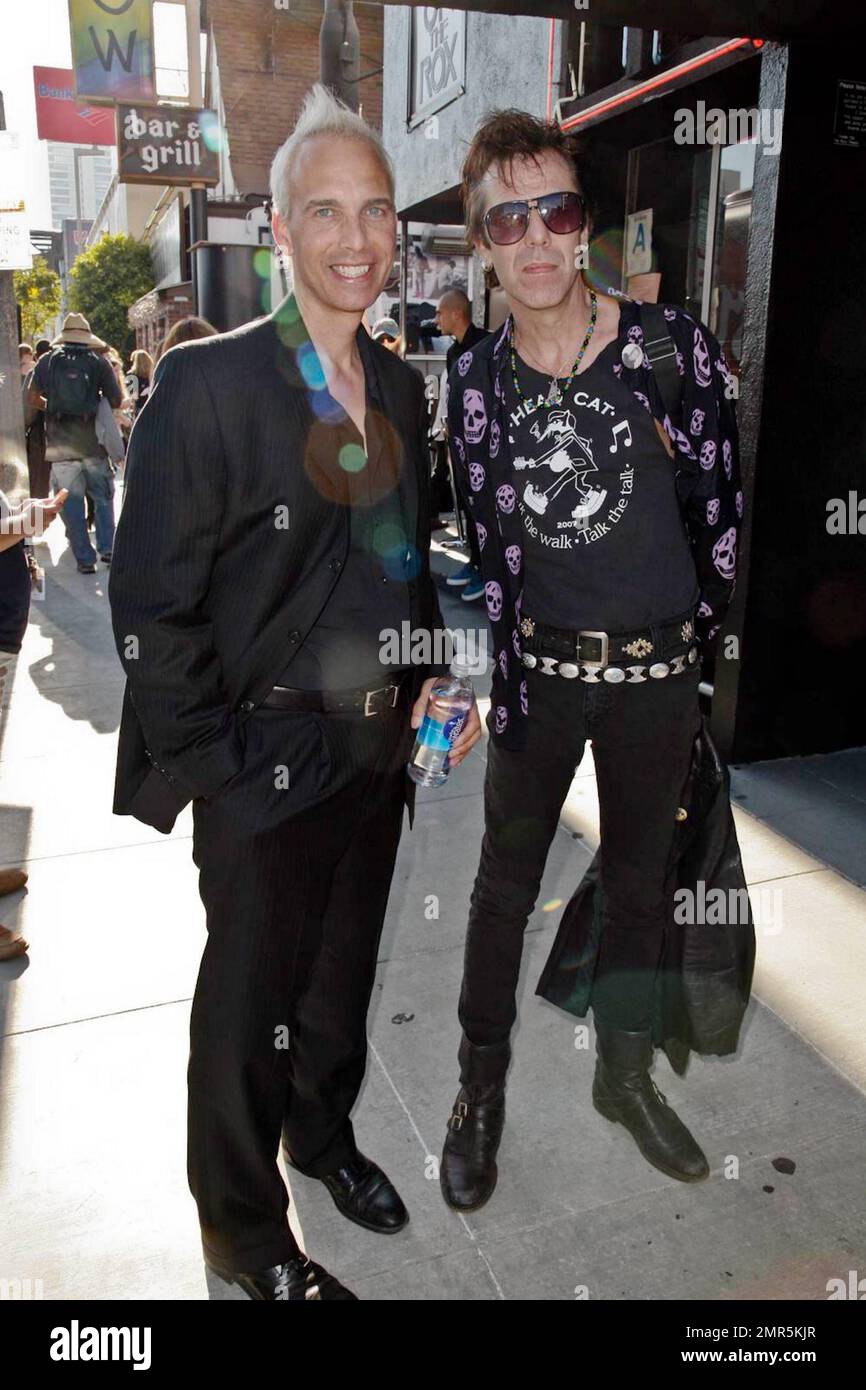 West Hollywood mayor John Heilman and Slim Jim Phantom at the official ...