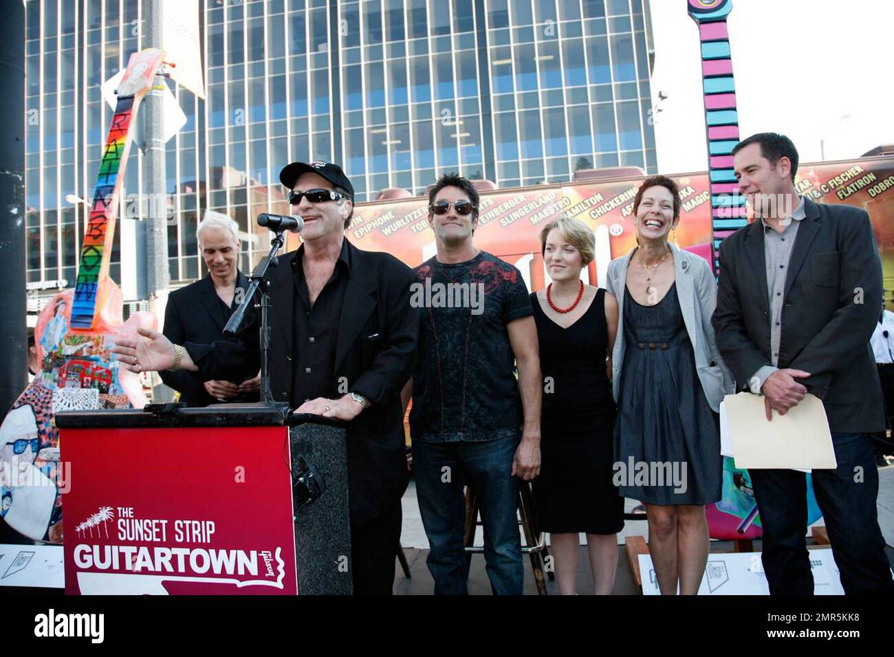John Heilman, Mikeal Maglieri and John Duran at the official unveiling ...