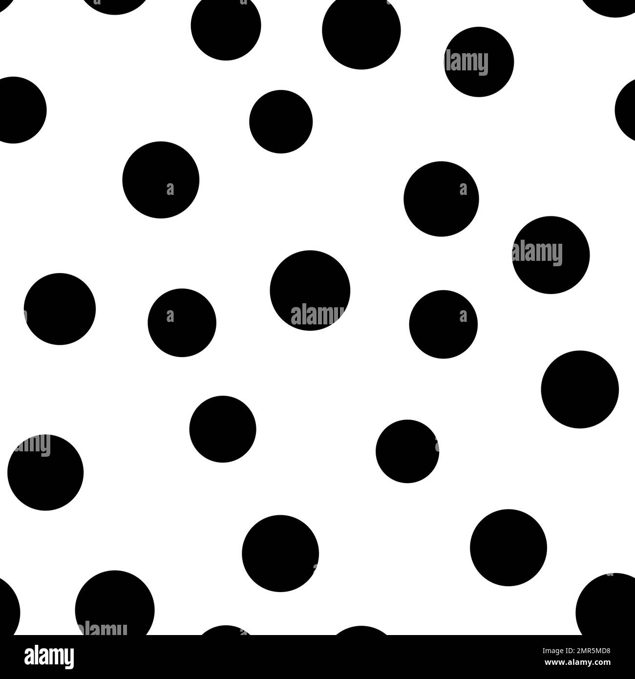 Random dotted seamless pattern. Simple geometric background in black ...