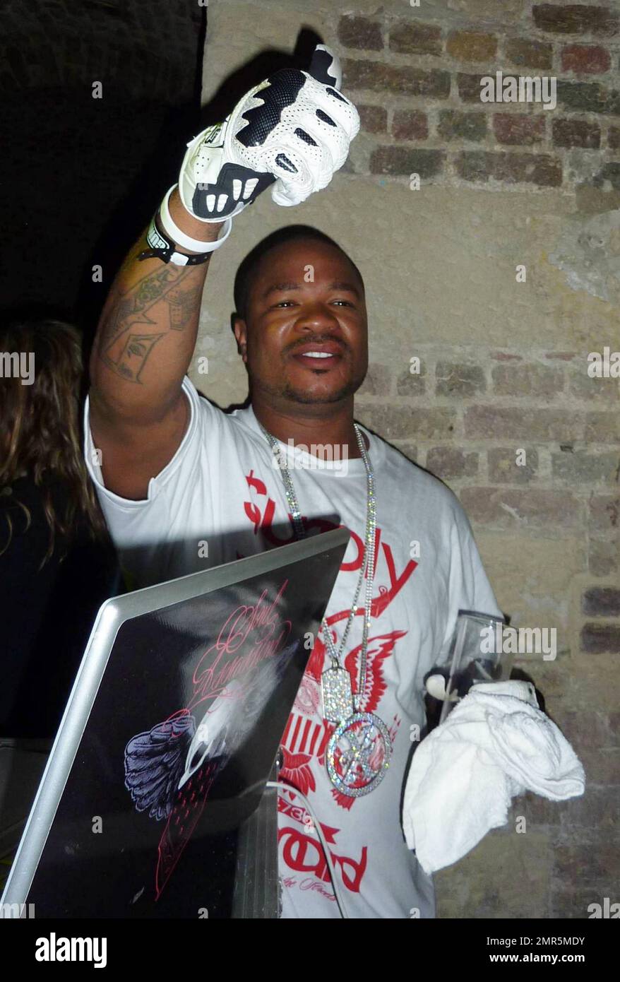Rapper Xzibit parties at the Gumball 3000 Rally Race launch party held ...
