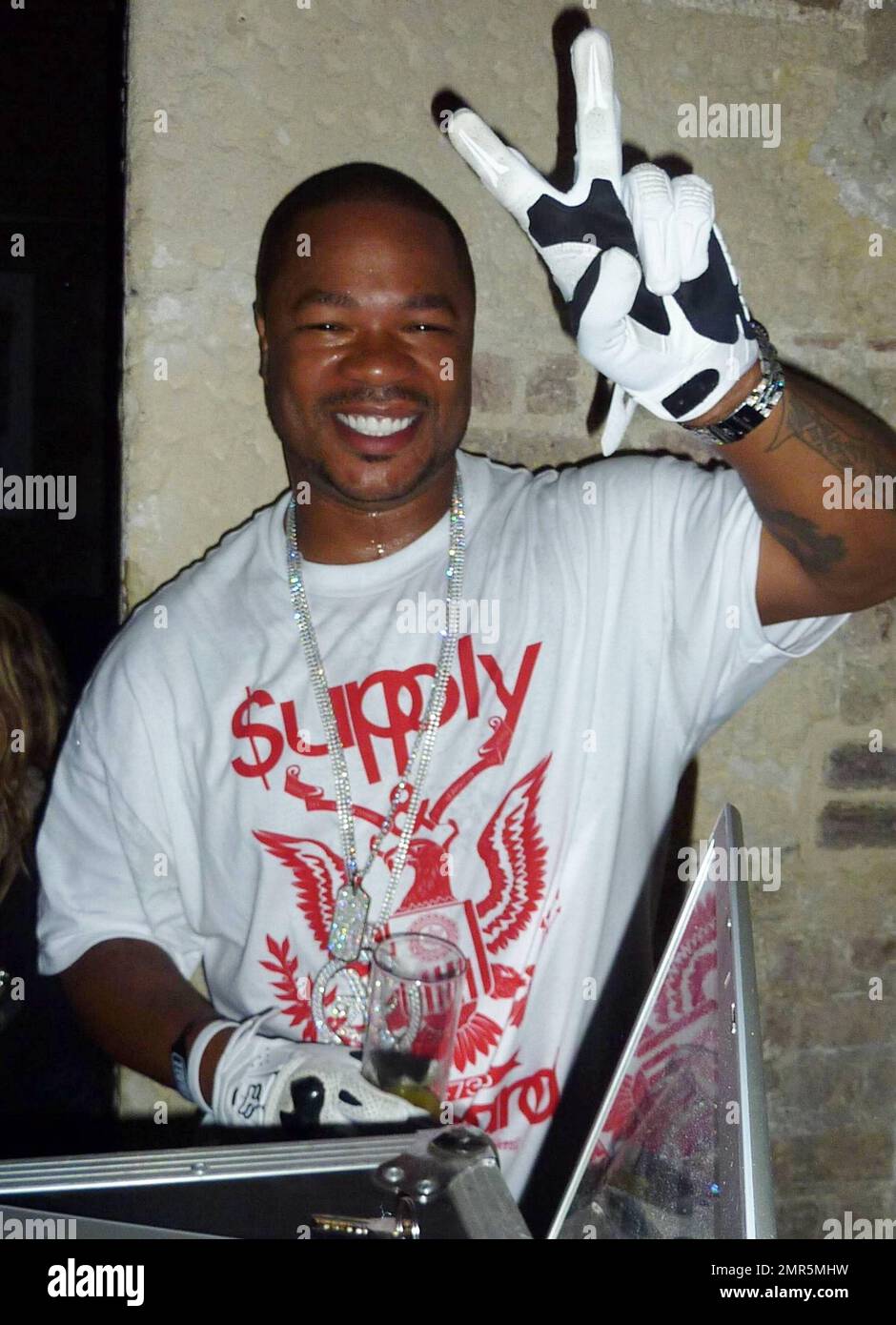 Rapper Xzibit parties at the Gumball 3000 Rally Race launch party held ...