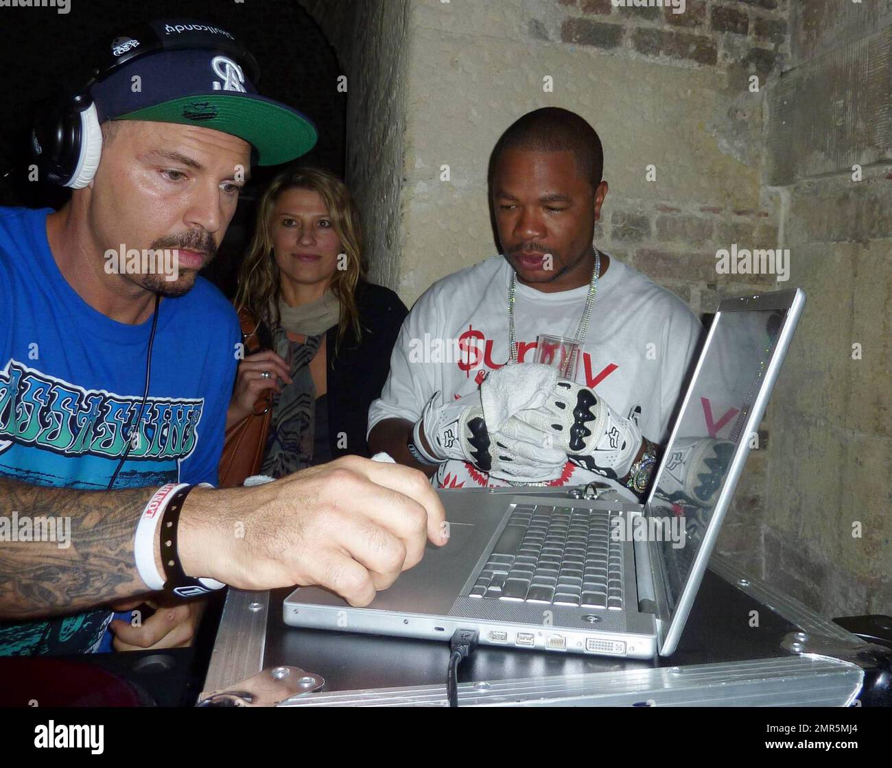DJ Muggs and rapper Xzibit party at the Gumball 3000 Rally Race launch ...
