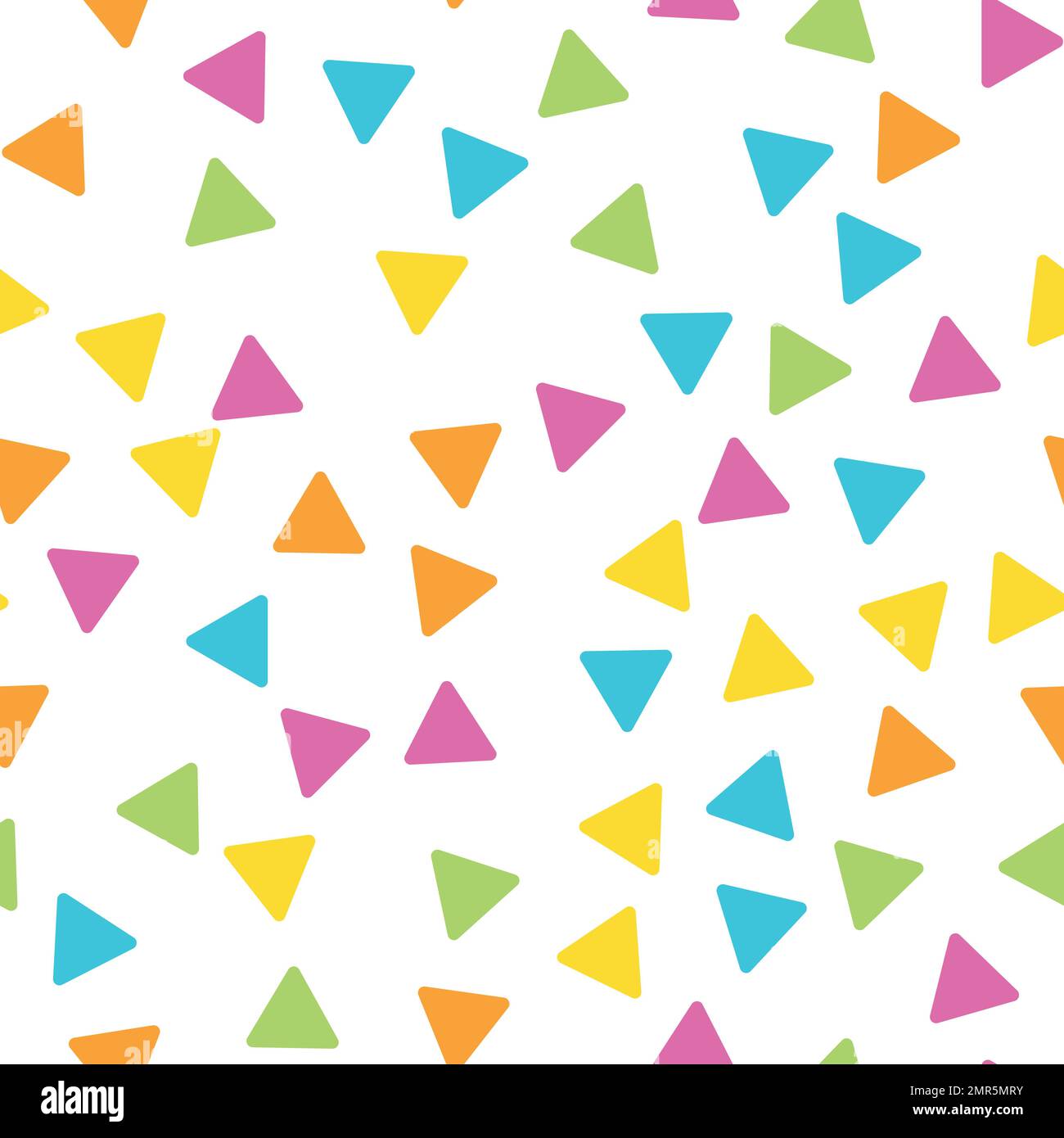 Seamless abstract geometric pattern of triangles in random order. Funny ...