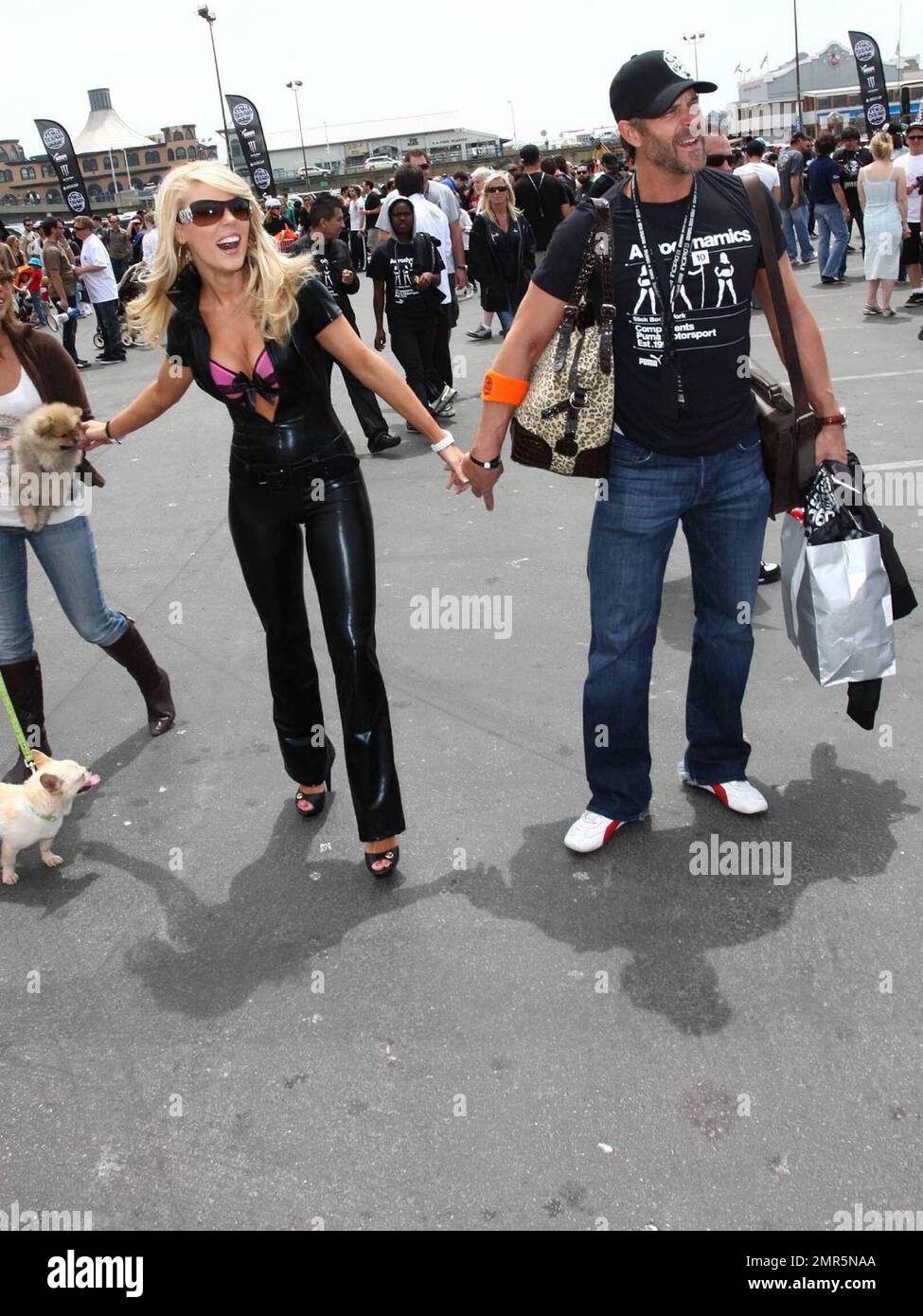 Exclusive!! Gretchen Rossi and Slade Smiley arrive at the Gumball 3000 ...
