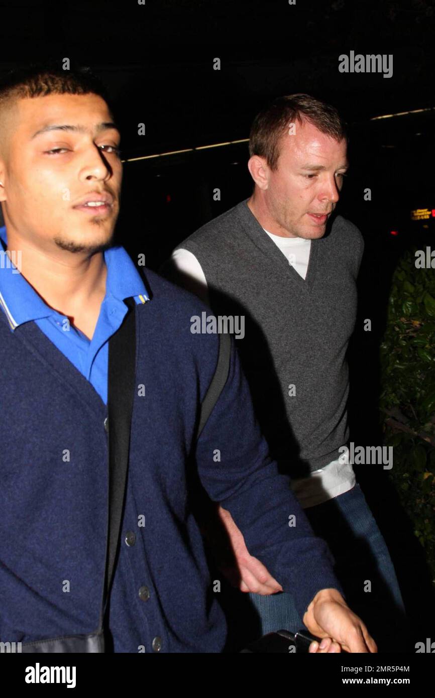Guy Ritchie arrives at LAX after a flight from London. Madonna's ex was ...
