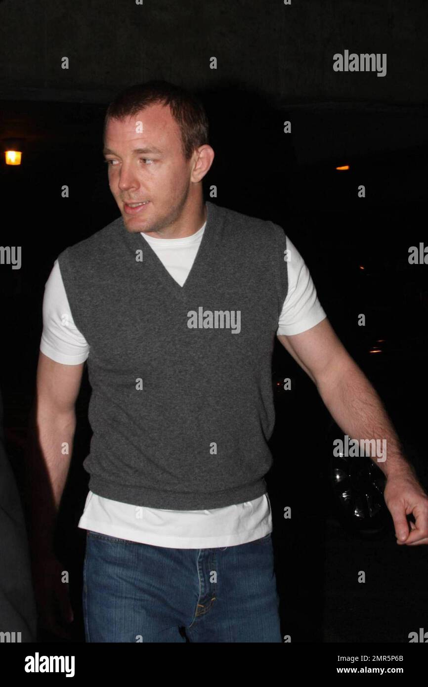 Guy Ritchie arrives at LAX after a flight from London. Madonna's ex was ...
