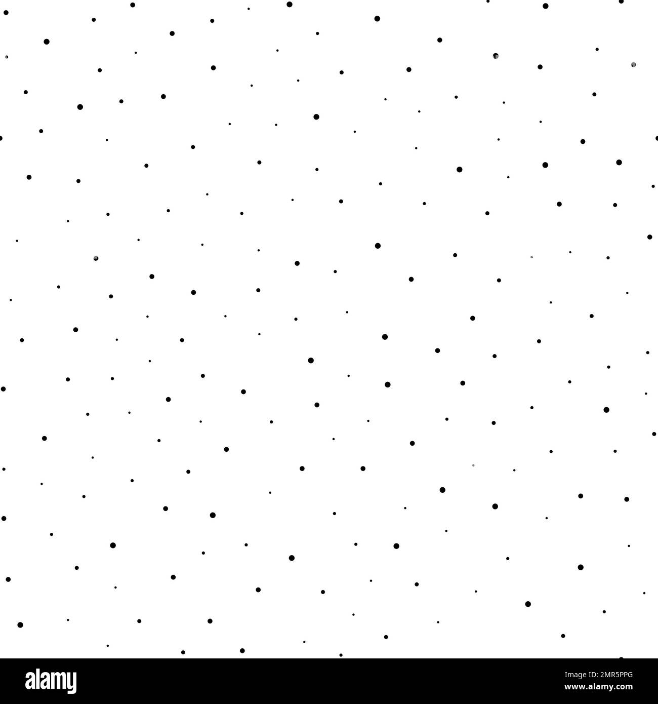 Random dotted seamless pattern. Simple geometric background in black ...