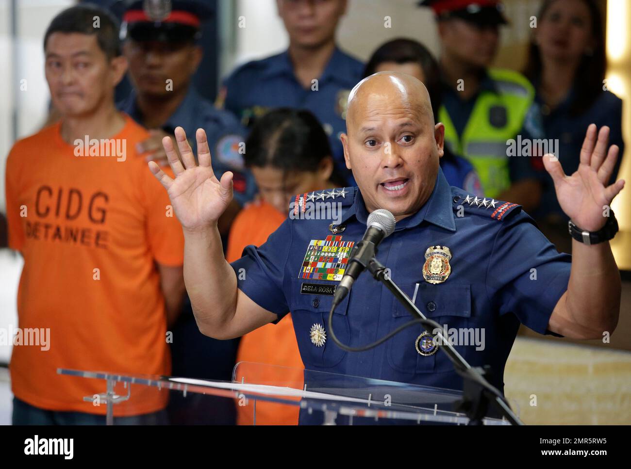 Philippine National Police Chief Director General Ronald Dela Rosa ...