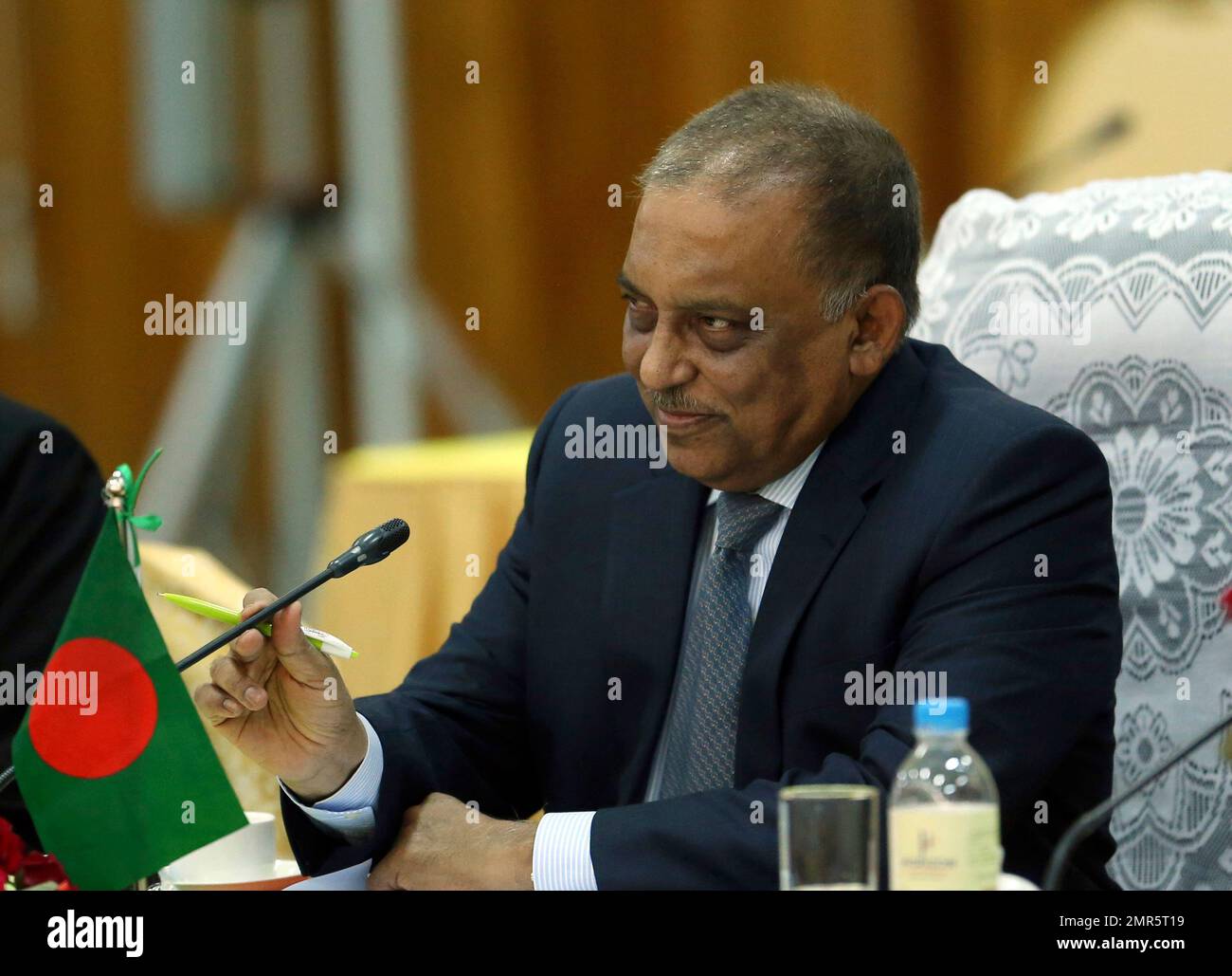 Bangladesh's Home Minister Asaduzzaman Khan speaks with government ...